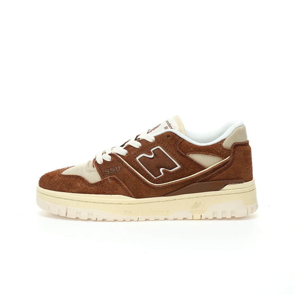 แท้100% New Balance BB550 Mocha Brown Beige วินเทจช็อกกันลื่นกีฬาลำลอง ...