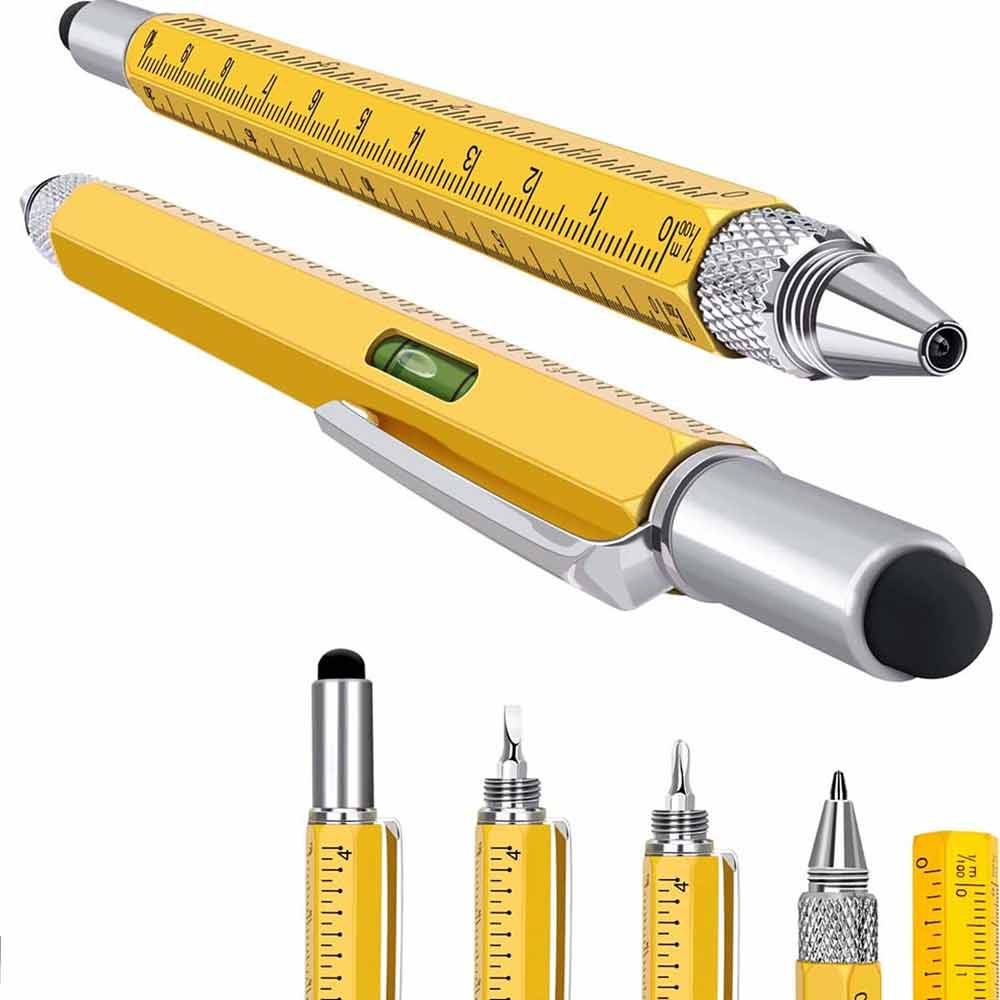 1 pcs 6 in1 Multifunctional screwdriver level scale pen Multi Tool Pen ...