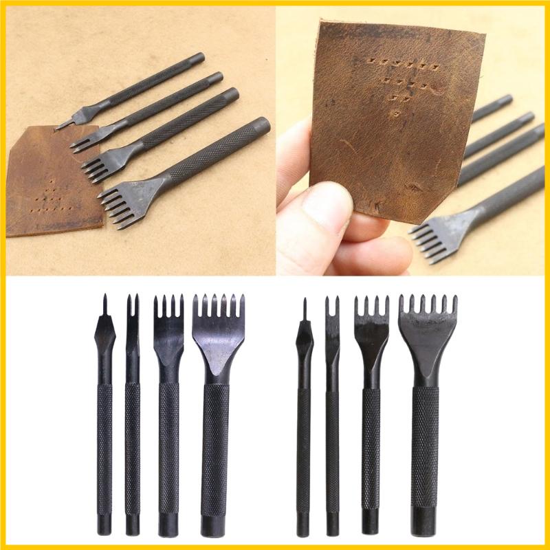 Runun อุปกรณ์เจาะรูหนัง 4 มม. 5 มม. 1 2 4 6 4 ชิ้น | Shopee Thailand