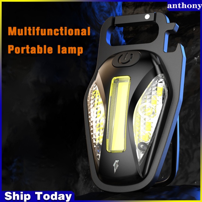 Anthony ไฟฉาย LED ขนาดเล็ก 500 ลูเมน แบบพกพา ชาร์จไฟได้ 4 โหมด ฐาน ...