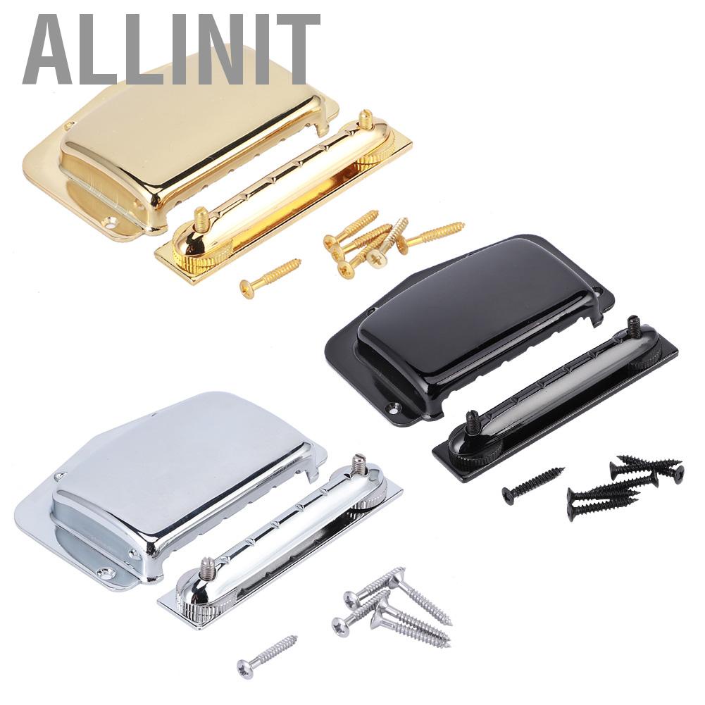 Allinit 6 String Electric Guitar Adjustable Archtop Tailpiece Bridge ...