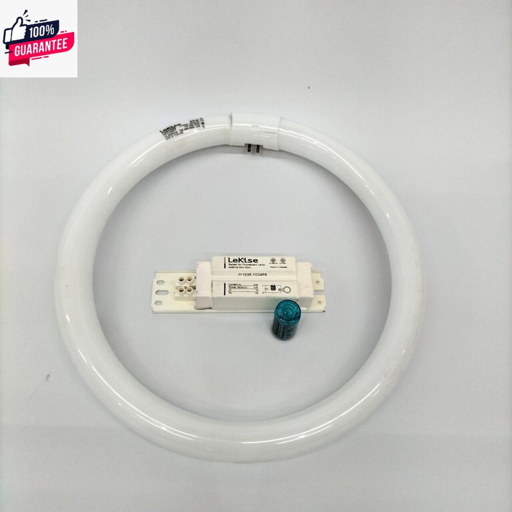 หลอดไฟ ฟลูออเรสเซนต์กลม หลอดโค้ง หลอดนีออน หลอดไฟ T9 32W พร้อมัลลาสต์แกนเหล็กและสตาร์ทเตอร์ หลอด ...