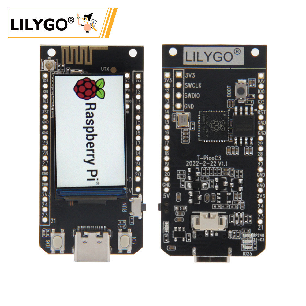 LILYGO T-PicoC3 สตรอเบอร์รี่ต้นไม้ RP2040 ESP32-C3 LCD Tensorflow lite ...