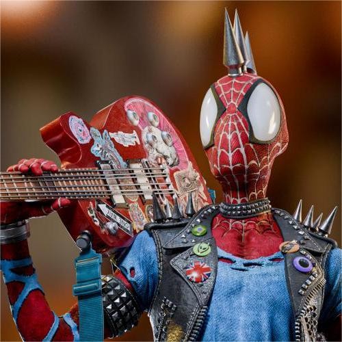 โมเดลพิมพ์ 3D สีขาวพิเศษ 1/Marvel Punk Spider-Man GK โมเดลสีขาว ฝึกสี ...