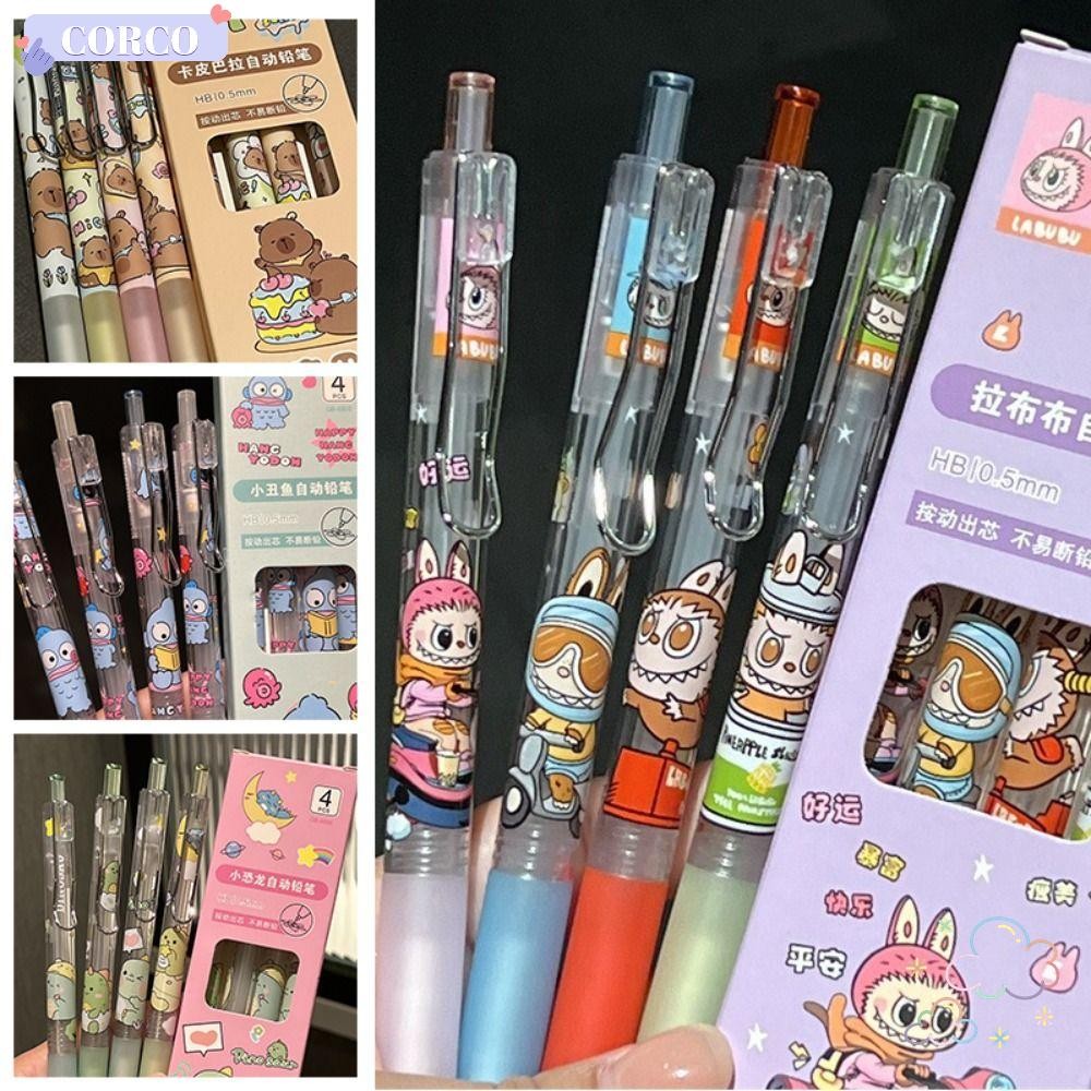 Corco 4 ชิ้น/เซ็ตดินสอกด, 0.5 มม.กดประเภทดินสออัตโนมัติ,คุณภาพสูง ...