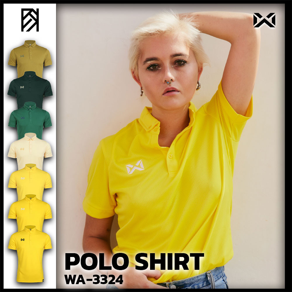 เสื้อโปโล WARRIX วอริกซ์ BUBBLE เสื้อ WARRIX WA-3324 WA-PLA024 ผ้า POLYESTER S1 แท้100% | Shopee ...