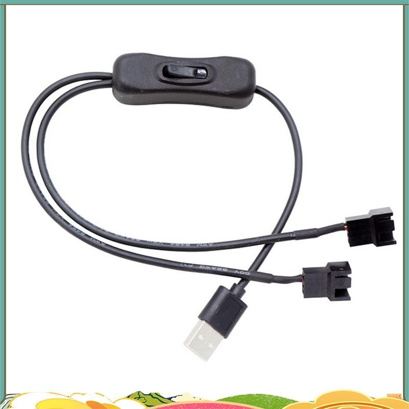 Usb to 3-Pin/4-Pin PWM 5V USB Sleeved Fan Power Adapter Cable Case Fan ...