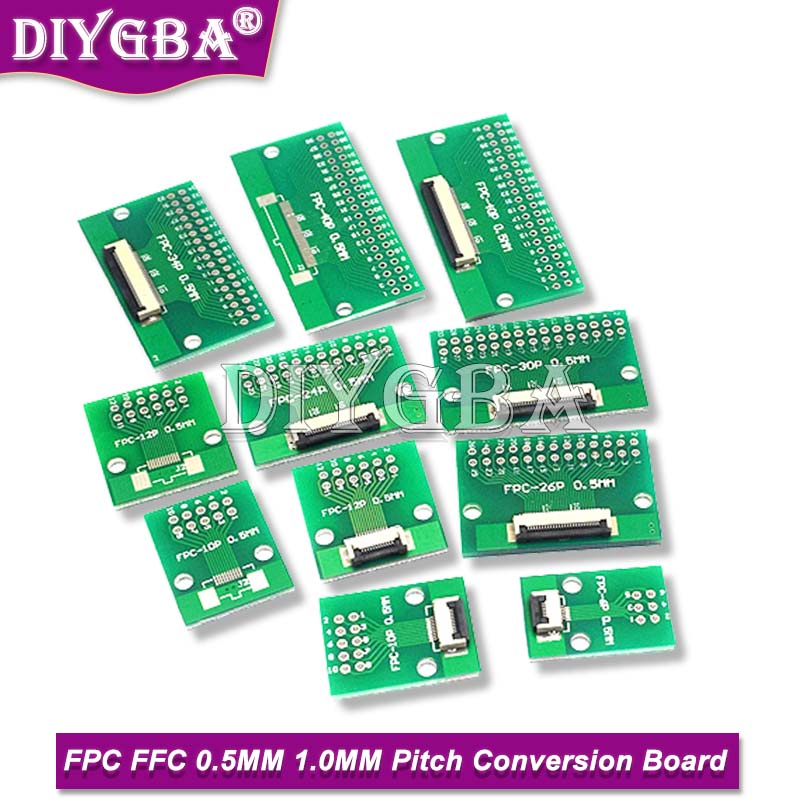 บอร์ดแปลงสายเคเบิล FPC FFC ระยะร่อง 0.5 มม. สําหรับบอร์ดแปลง PCB 6P 8P ...