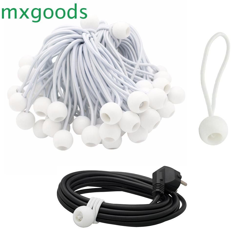 Mxgoods เชือกบันจี้จัมบันจี้จัม แต่งลูกไม้ สีขาว สําหรับผูกเสาเรือ ตั้งแคมป์ เต็นท์ 25 50 ชิ้น ...