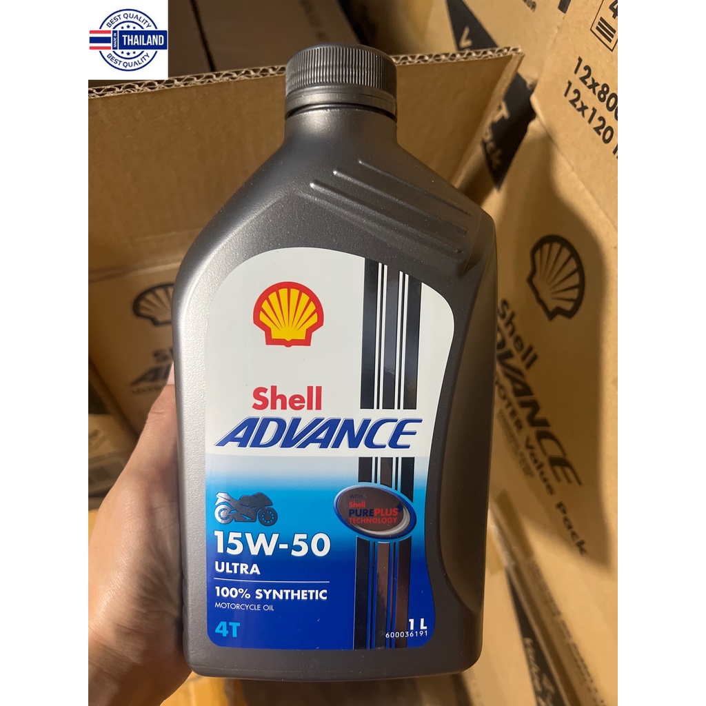 น้ำมันเครื่อง รถจักรยานยนต์ สมรรถนะสูง ิ๊กไค์ Shell advance ultra 4T ...