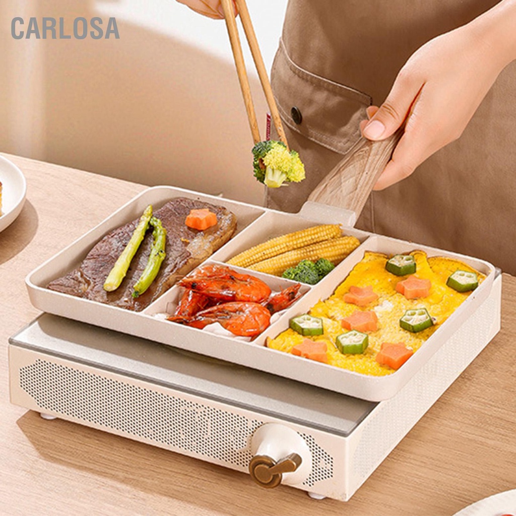 CARLOSA แบ่งย่าง Maifan หินเคลือบอลูมิเนียมความร้อนสม่ำเสมอป้องกันติดม ...