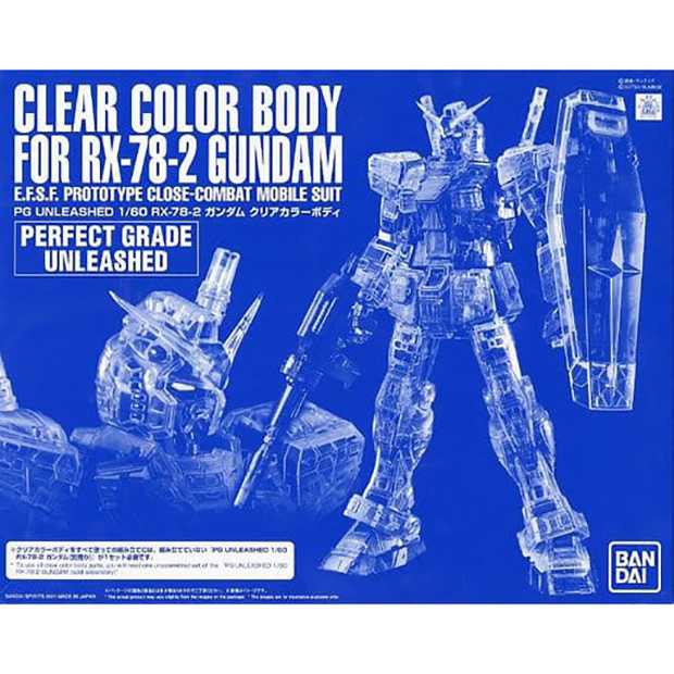 P-BANDAI PG Unleashed RX-78-2 Gundam Clear Color Part (พาร์ทเสริม) | Shopee Thailand