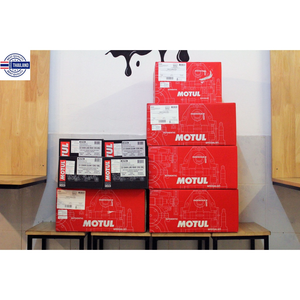 สเปรย์ล้างโซ่ MOTUL C1 CHAIN CLEAN 150ML.เล็ก 1 กระป๋อง + C2 CHAIN LUBE ...
