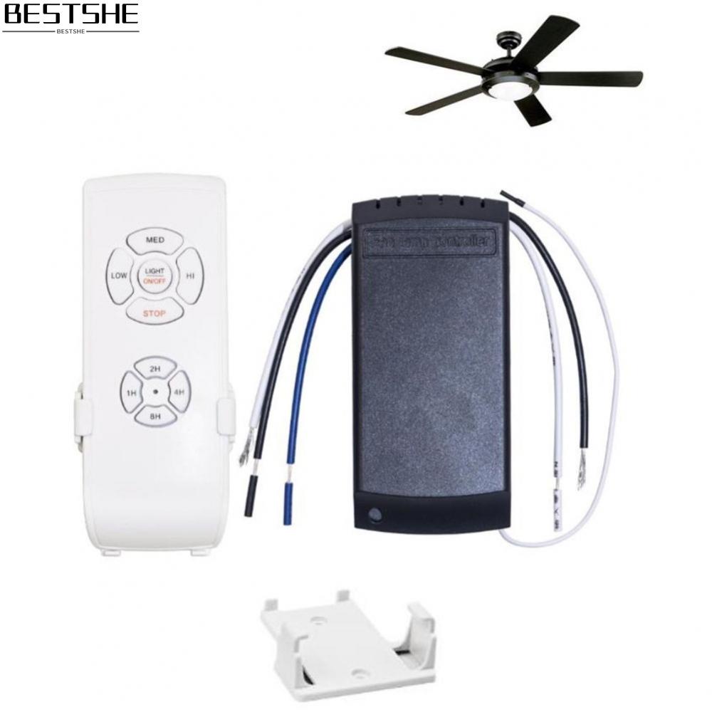【Bestshe】Fan Lamp Remote High Low Three Gears Medium Ceiling Fan Remote ...