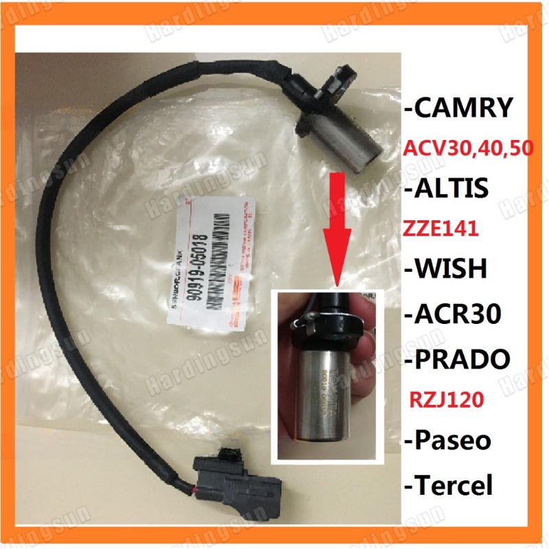 แท้ เซนเซอร์จับตําแหน่งเพลาข้อเหวี่ยง สําหรับ Toyota CAMRY ACV30 ACV40 ...