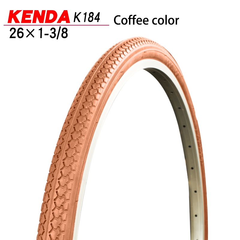 【Legit】kenda ยางจักรยาน 26*1-3/8 สไตล์วินเทจ สีน้ําตาล K184 | Shopee Thailand