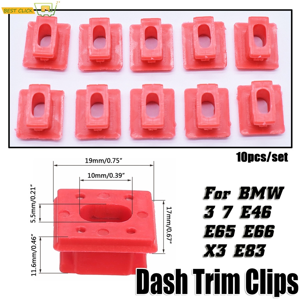 XK Center คอนโซล Dashboard Dash Trim Strip แทรกคลิปสำหรับ BMW E46 M3 ...