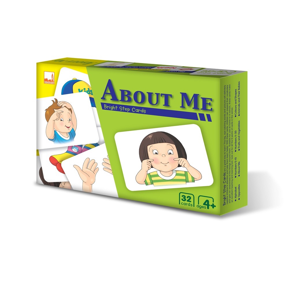 บัตรคำศัพท์ภาษาอังกฤษ Flash Cards BRIGHT STEP CARDS - ABOUT ME แฟลช ...