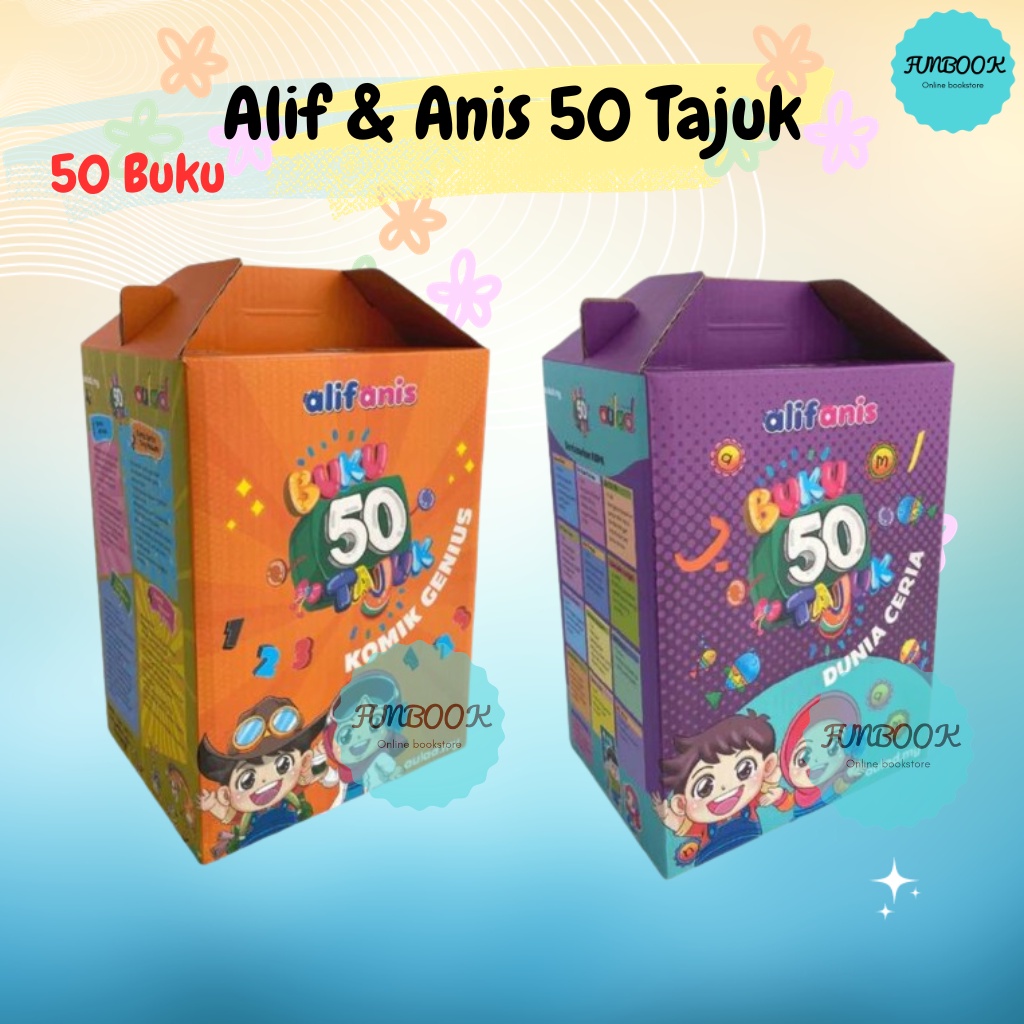 [FUNBOOK] หนังสือนิทาน / การ์ตูน 50 Tajuk Alif Anis ช่วยให้เด็ก Master ...