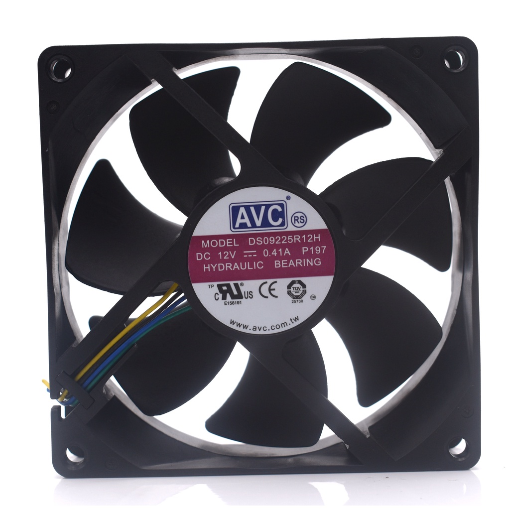 พัดลมควบคุมอุณหภูมิ Avc 9025 9225 0.41 A 9 ซม. 4 สาย DS09225R12H ...
