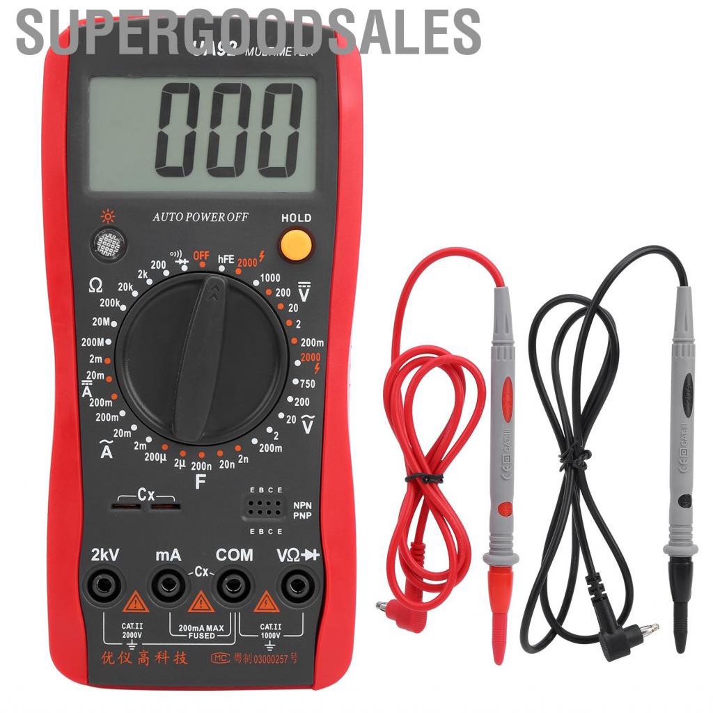 Supergoodsales UA92 Digital Multimeter Tester Handheld AC DC Voltage ...