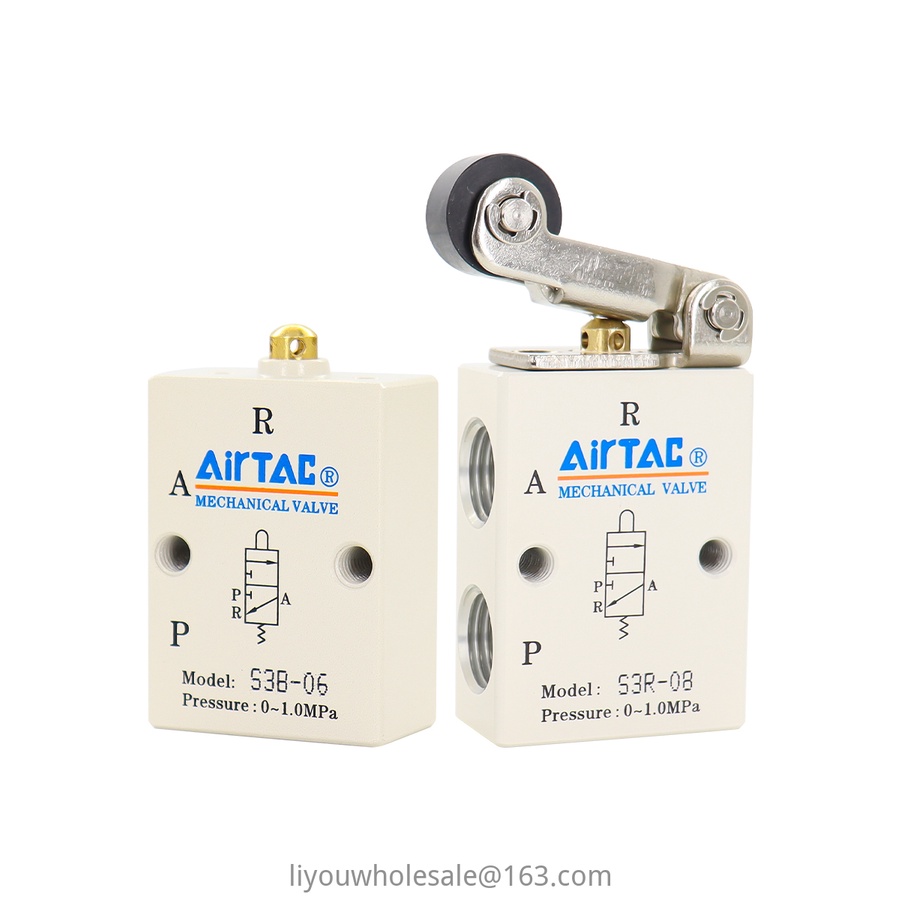 Airtac วาล์วกลไก ควบคุมสามทาง S3B S3R S3L S3V-M5 06 08 | Shopee Thailand