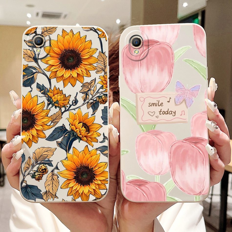 Oppo A37 A37f A37fw A37m Neo9 ทิวลิปสวยดอกทานตะวันผีเสื้อปลอก OppoA37 A ...