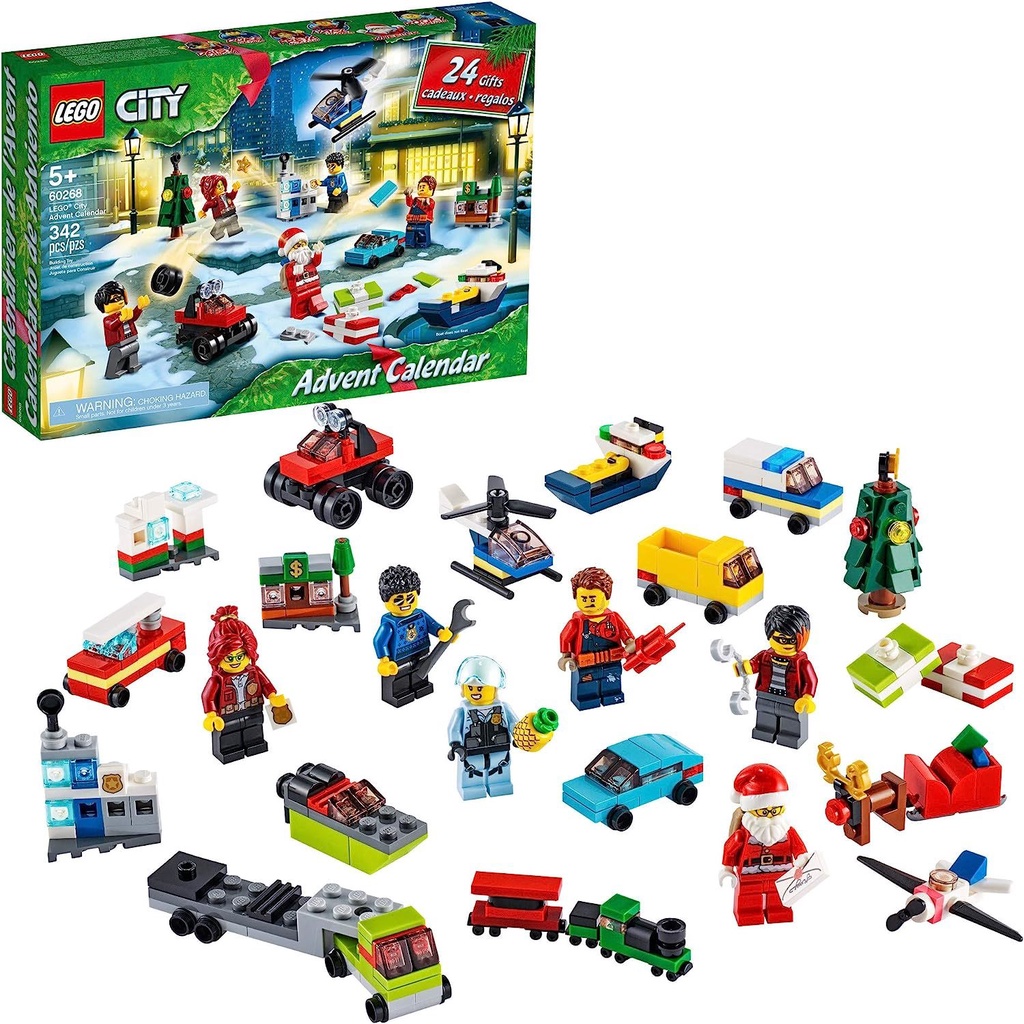 LEGO City 2020 Advent Calendar 60268 Playset, Includes 6 City ...