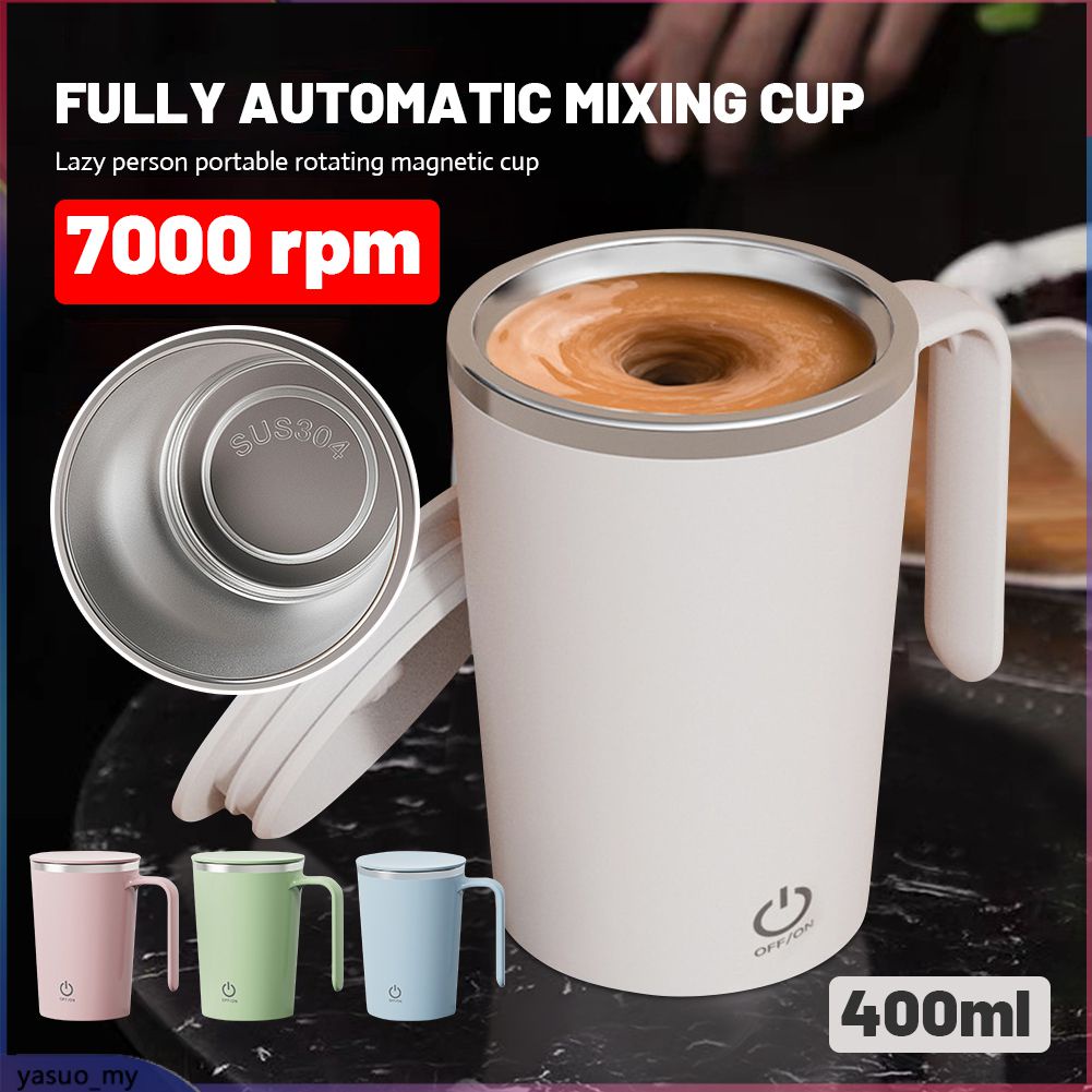 350ml แก้วคนกาแฟไฟฟ้าอัตโนมัติ สเตนเลส 304 ชาร์จ USB | Shopee Thailand