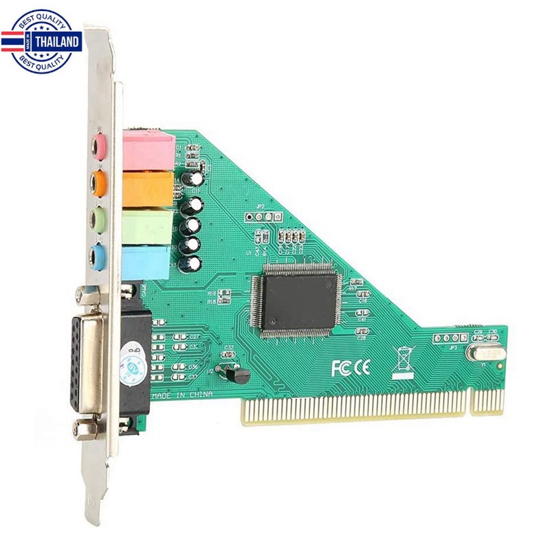 การ์ดเสียง MIDI 3D PCI 4 ช่อง 5.1 สําหรั PC Windows XP 7 8 10 สินค้า ...