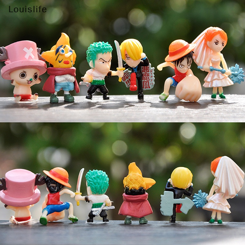 Llph ตุ๊กตาฟิกเกอร์ One Piece LLP Luffy Joba ขนาดเล็ก 6 ชิ้น ต่อชุด | Shopee Thailand