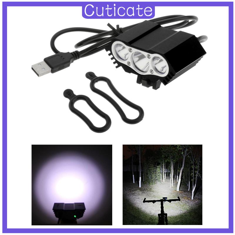 [CUTICATE] ไฟหน้า Led 4 โหมด ชาร์จ USB สว่าง ใช้ง่าย | Shopee Thailand