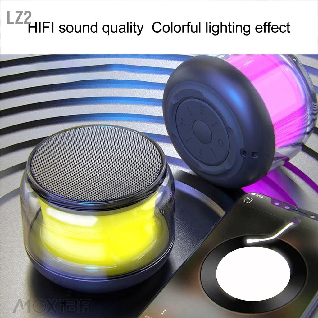 LZ2 ลำโพงบลูทูธ RGB Light 10m ระยะทางไร้สายลดเสียงรบกวน Mini แบบพกพา ...