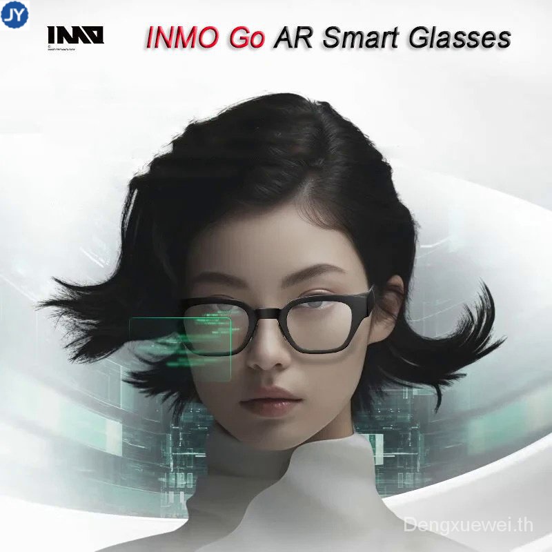 90% ใหม่ INMO Go AR แว่นตาอัจฉริยะไร้สาย Ultra Light AI Assistant สําหรับเพลง/โทร/ขนส่ง/นําทาง ...