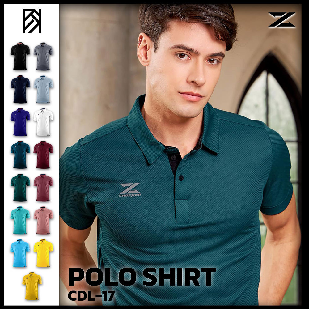 CADENZA เสื้อโปโลชายหญิง LUXURY POLO รหัส CDL-17 UNISEX แท้100% | Shopee Thailand