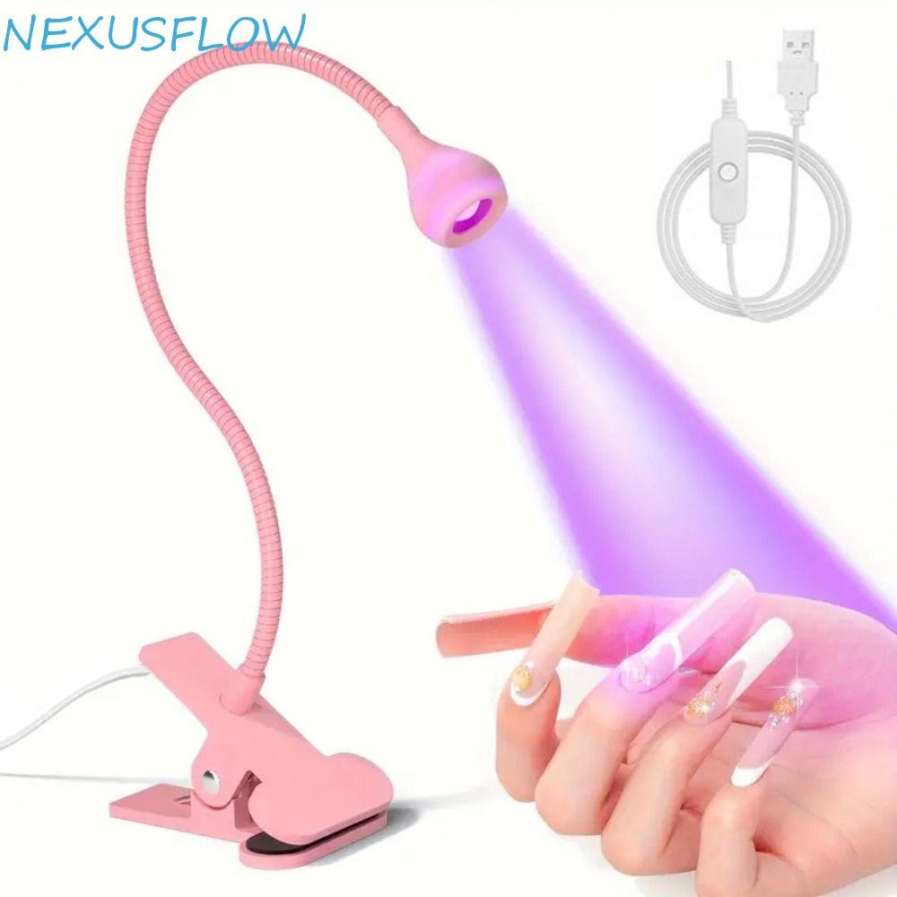 Nexusflow UV Curing Light, Gooseneck USB เครื่องเป่าเล็บ, เล็บเครื่องมือแห้งเร็วยืดหยุ่นปรับ LED ...