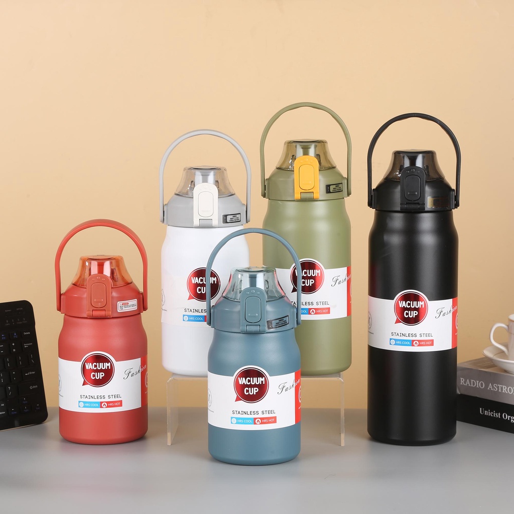 กระบอกน้ำเก็บความเย็น กระติกน้ำ ขวดน้ำ 1.0L 1.5L 1.8L สแตนเลส316 กระบอกใหญ่เก็บอุณหภูมิ | Shopee ...