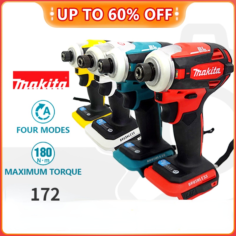 ไขควงไฟฟ้า Makita DTD172 18V แบบพกพา คุณภาพสูง หลากสี | Shopee Thailand