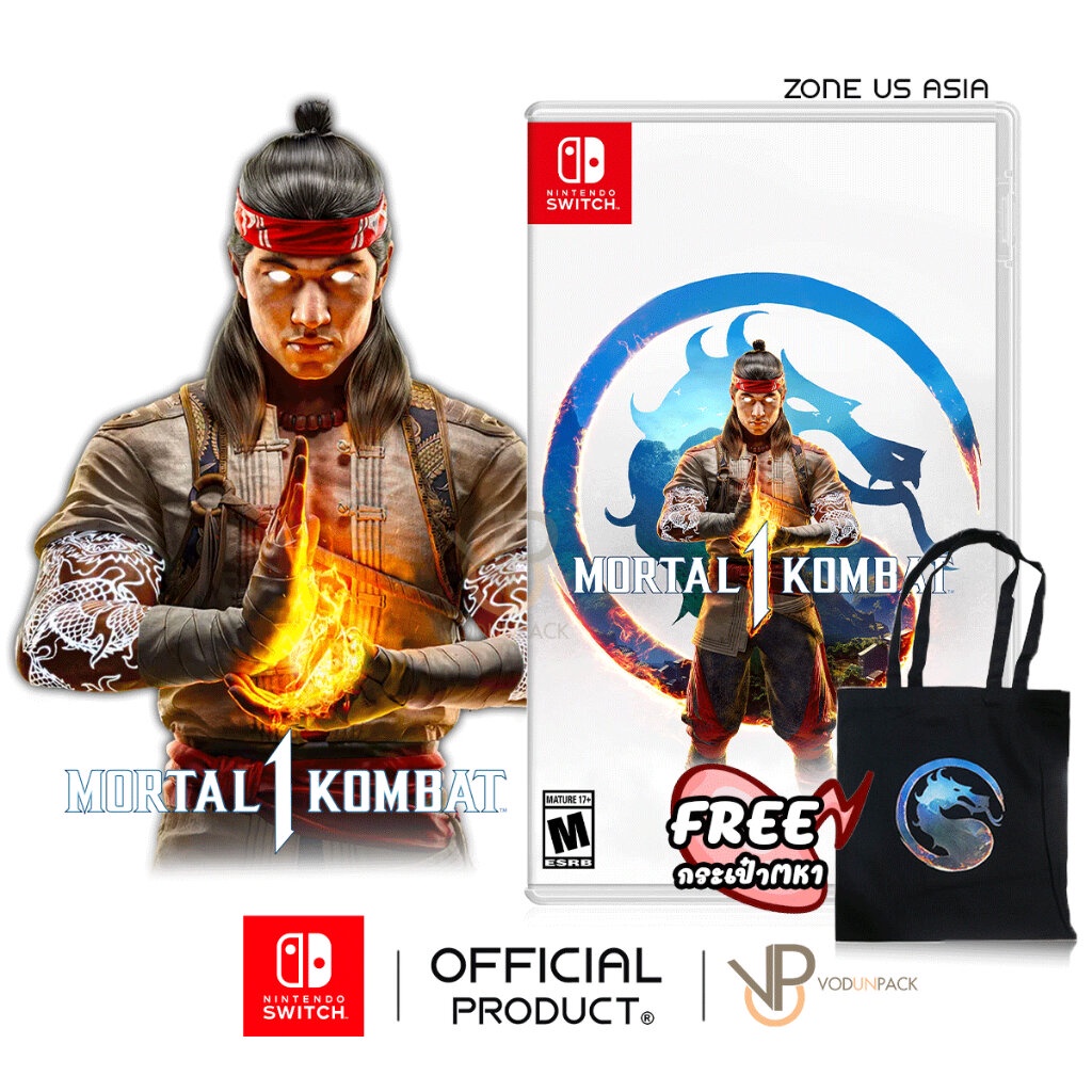 Nintendo Switch : MORTAL KOMBAT 1 ปก Asia Zone US มือแดง Standart ...