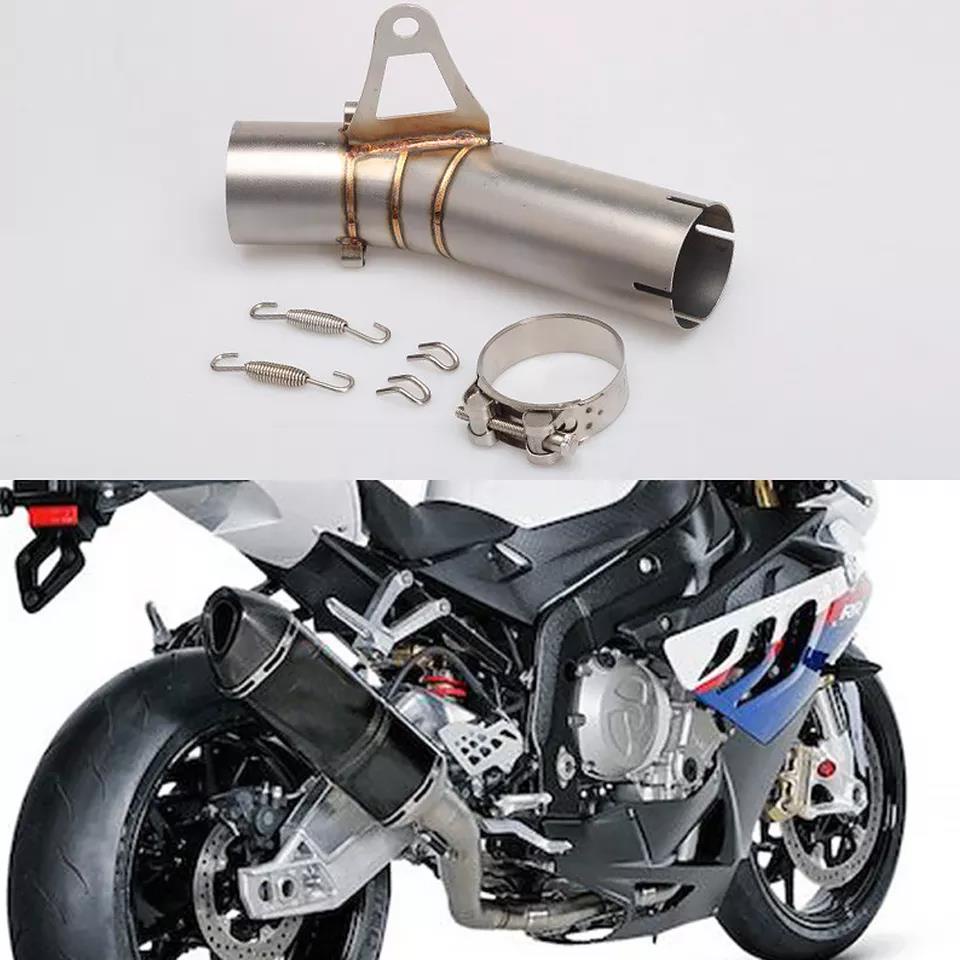 Motorcycle Exhaust Muffler Middle Link Pipe Connection Pipe For BMW ...