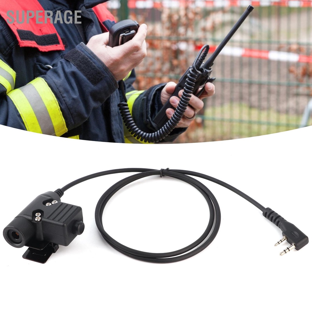 Superage TK U94 PTT Audio Adapter Cable Walkie Talkie หูฟังสำหรับ ...