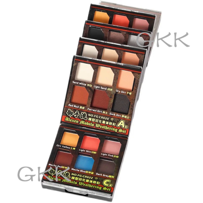 GK Alexon Weathering Set Gunpla Old Powder Mecha Model Burning Doll ...