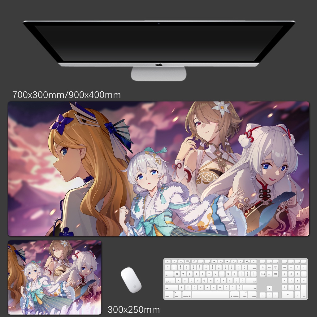 แผ่นรองเมาส์ คีย์บอร์ด ขนาดใหญ่ ลายสัญลักษณ์ Honkai Impact 3 Honkai ...