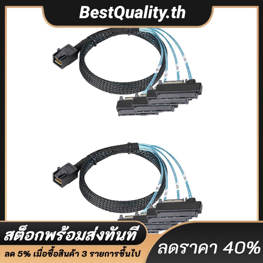 อะแดปเตอร์สายเคเบิ้ล MiniSAS HD SFF-8643 36P To 4SFF-8482 29 15P SAS ...