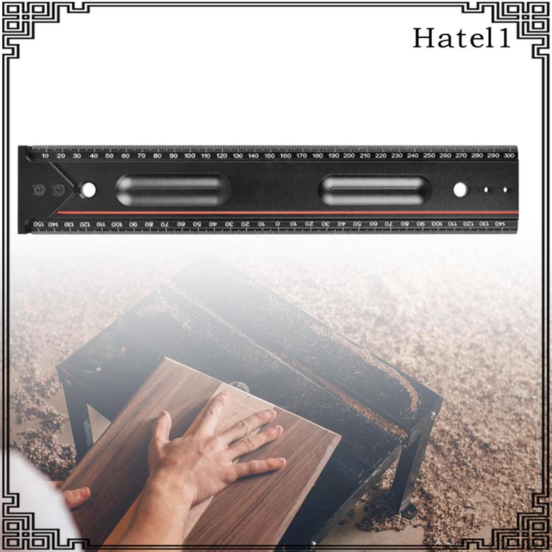 [Hatel] ไม้บรรทัดอลูมิเนียมอัลลอยด์ 300 มม. | Shopee Thailand