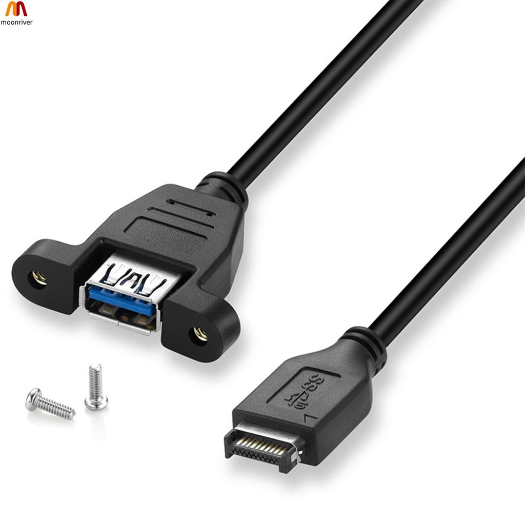 สายเคเบิลต่อขยาย Type E USB Type-E เป็น USB3.0 A ตัวเมีย สําหรับแผง ...