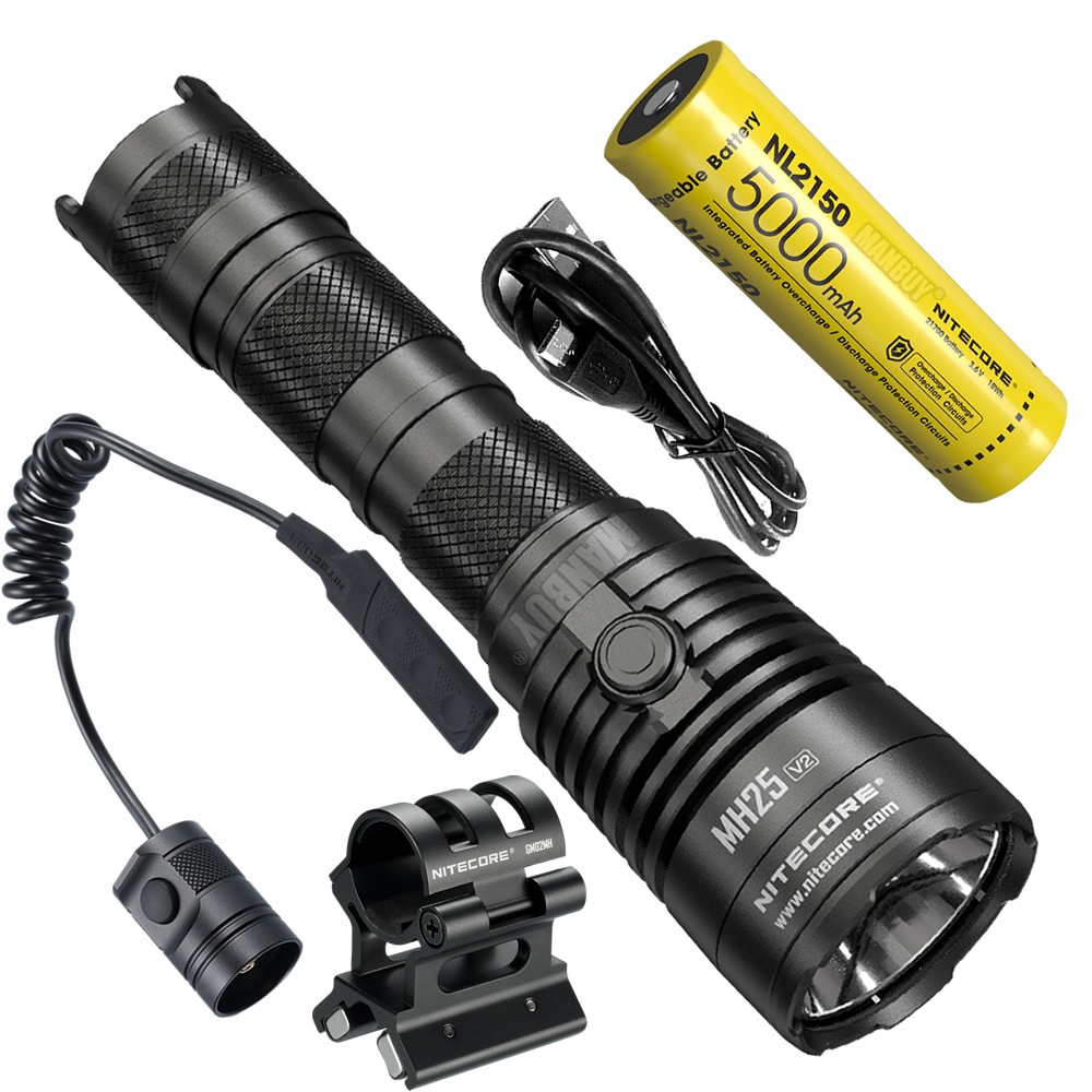 Nitecore MH25 v2 1300 Lumens ไฟฉายชาร์จ USB-C | Shopee Thailand