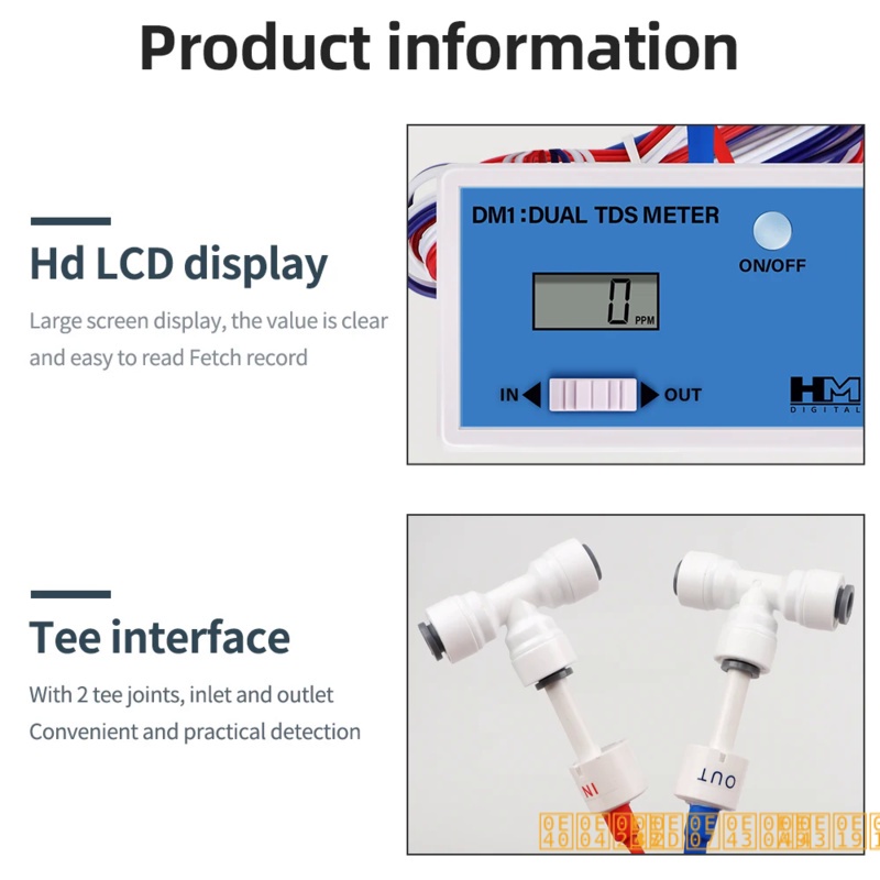 ออนไลน์ TDS คุณภาพน้ำ Tester Dual TDS Meter HD จอแสดงผล LCD Dual P Robe ...