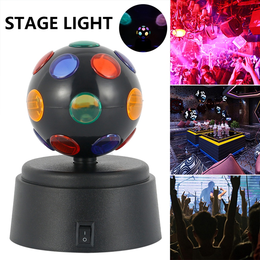 Stage Ball Light แบตเตอรี่ขับเคลื่อน Disco Party Stage Ball ไฟ RGB Mini ...