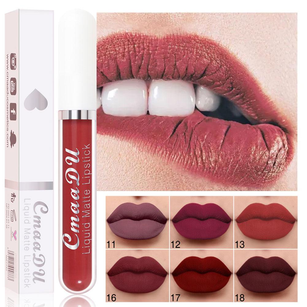 Cmaadu ลิปสติก ลิปกลอส เนื้อแมตต์ กันน้ํา ติดทนนาน ให้ความชุ่มชื้น 18 ...